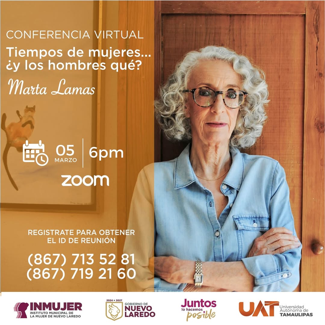 Invita Inmujer a conferencia virtual con antropóloga Marta Lamas - El ...